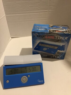 DGT Easy Game Timer Digital Clock Blue & Gray | eBay