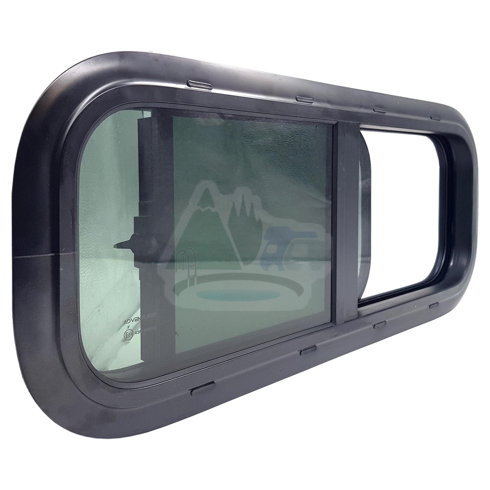 ADVENTURER SLIDING WINDOW TEMPERED GLASS HORSEBOX MOTORHOME CAMPERVAN ...