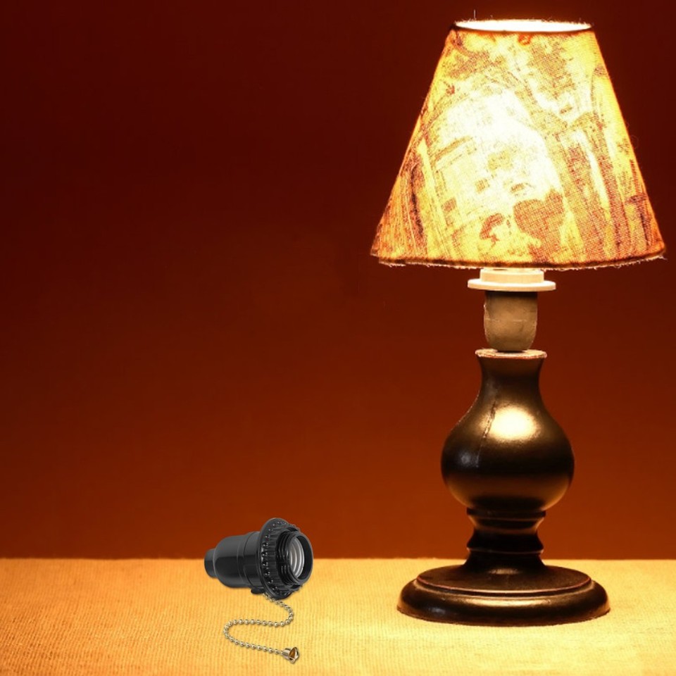 2 Pieces Table Lamp Bulb Holder Ceiling Light Socket Base Replacement ...