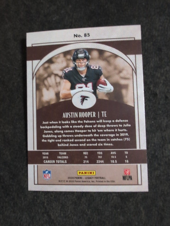 2020 Panini LEGACY #85 Austin Hooper Atlanta Falcons Football Card | eBay