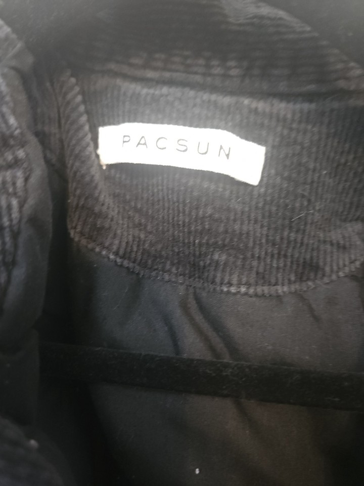 PacSun Navy Patch Corduroy Bomber Jacket Large | eBay