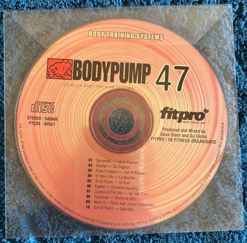 Les Mills BODYPUMP Body Pump 47 CD ONLY Strength Home Workout Training ...