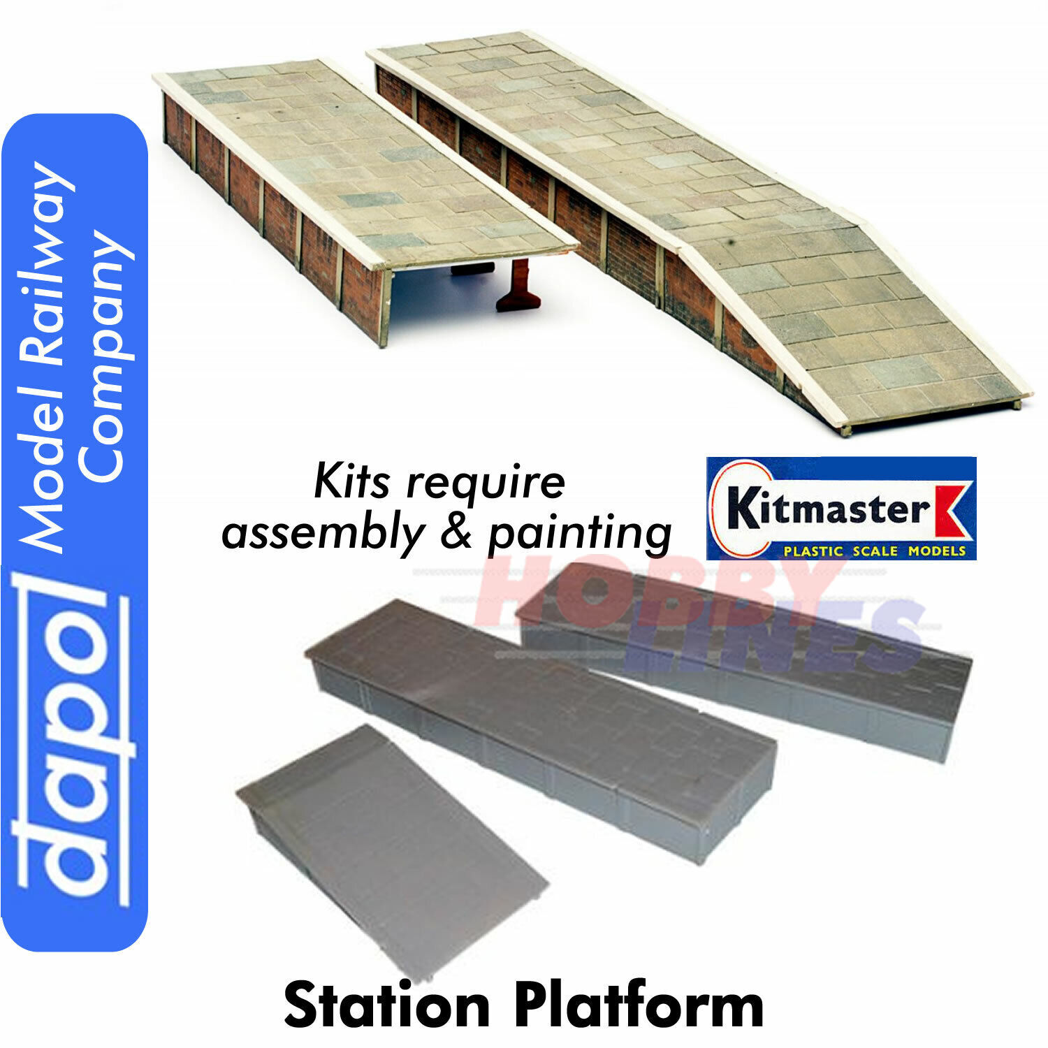 STATION PLATFORM Model Railway KitMaster Kit Dapol OO Gauge C022 ...