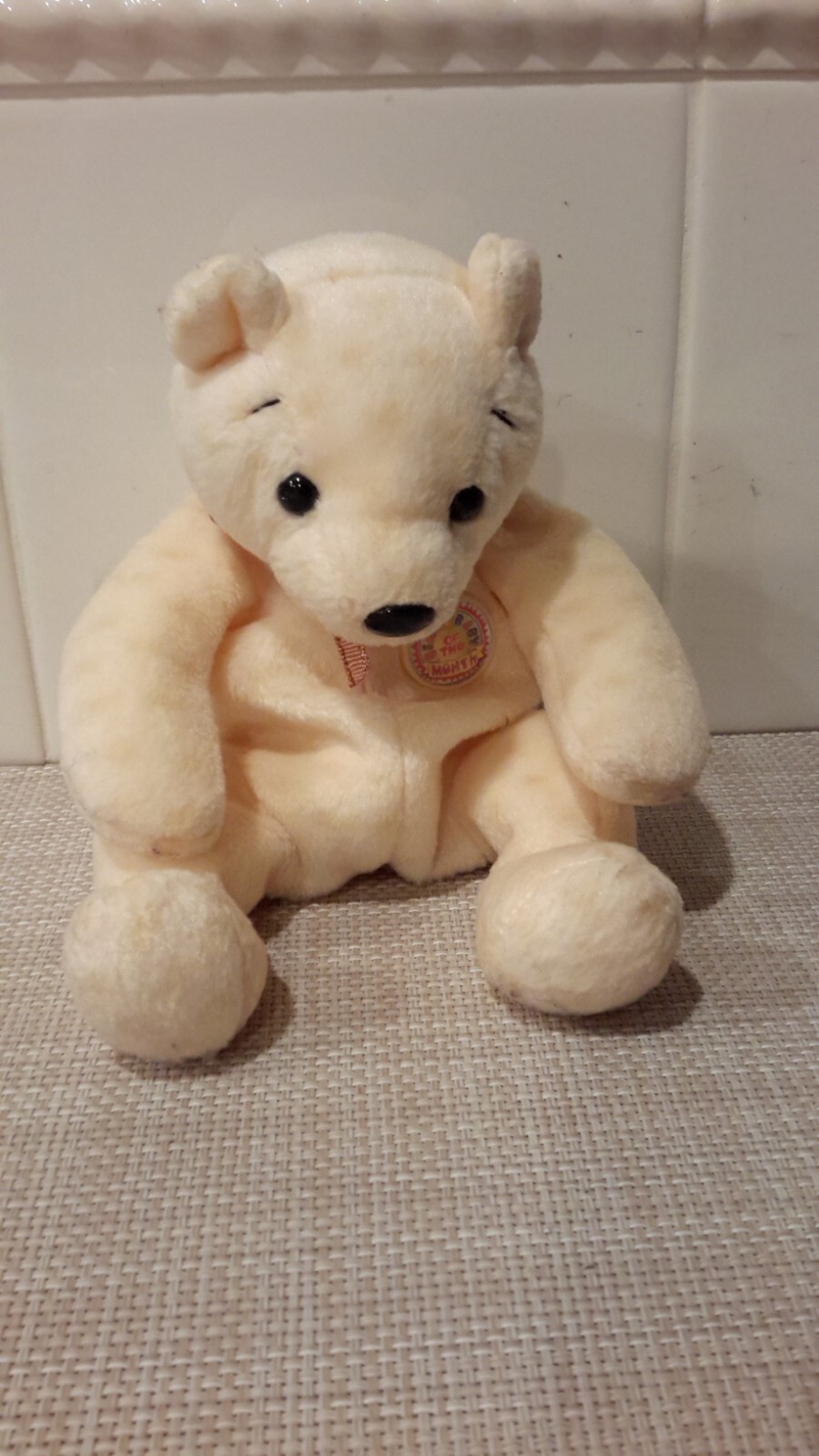 TY Beanie Babies "Popcorn" Beany Baby of the Month Teddy Bear Pre-owned ...