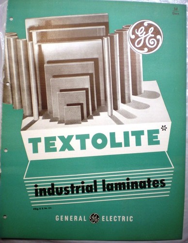 GENERAL ELECTRIC Textolite Industrial ASBESTOS Laminates Catalog 1953 ...