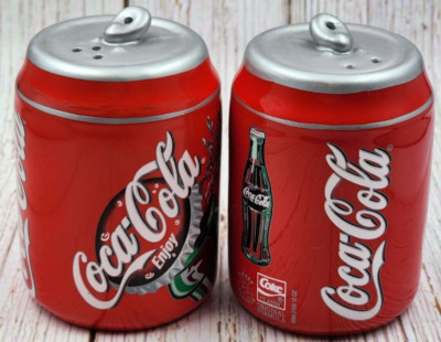 VTG Salt & Pepper Shakers COCA-COLA COKE Can | eBay