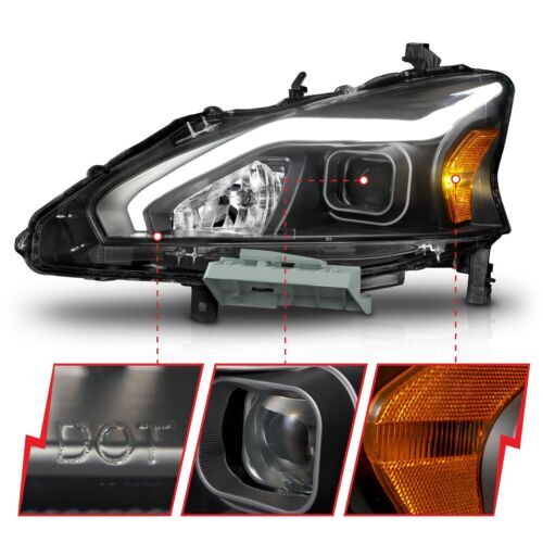 Anzo USA 121569 Projector Headlight Set Fits 13-15 Altima | eBay