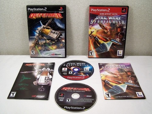 STAR WARS STARFIGHTER & DEFENDER PlayStation PS2 (T) Aliens Space ...