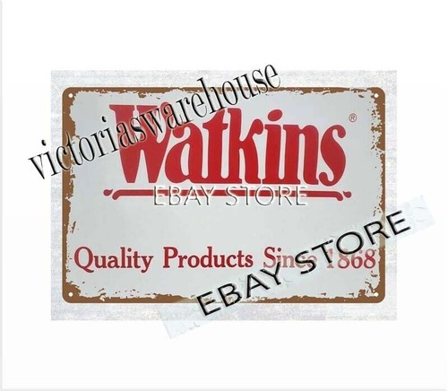 watkins quality products since 1868 metal tin sign home decorators ...