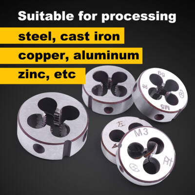 5pcs/set Metric Threading Left -hand Thread Cutting Die Tool M3 M4 M5 ...