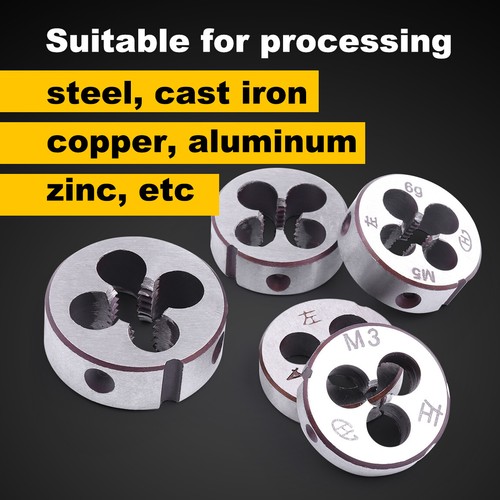 5pcs/set Metric Threading Left -hand Thread Cutting Die Tool M3 M4 M5 ...