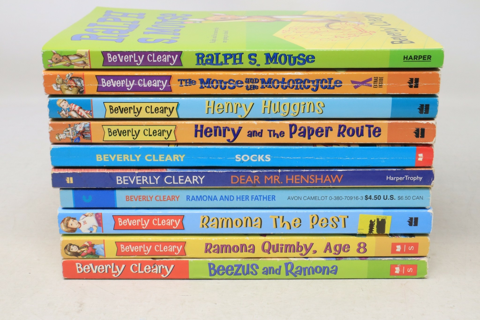 Lot of 10 Beverly Cleary Chapter Books Ramona Henry Mouse Ralph - PB | eBay