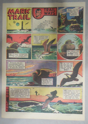 Mark Trail Sunday by Ed Dodd from 3/9/1952 Size: 11 x 15 inches Tabloid ...