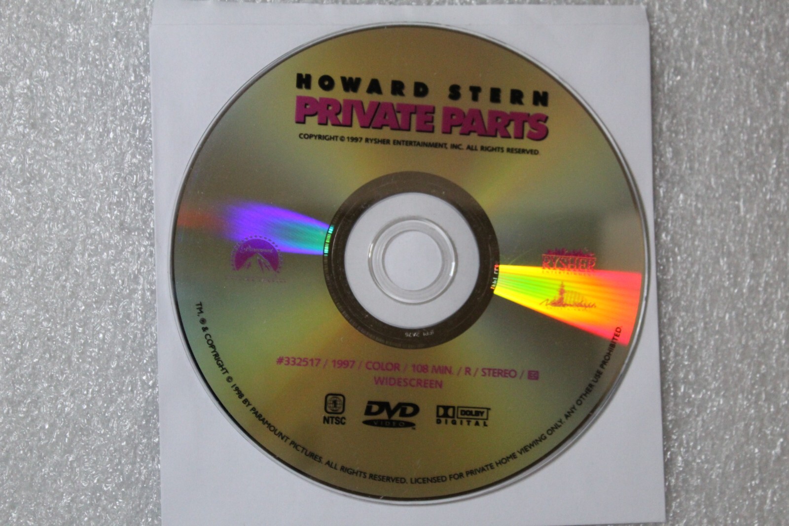 Private Parts (DVD, 1998, Widescreen) 97363325178| eBay