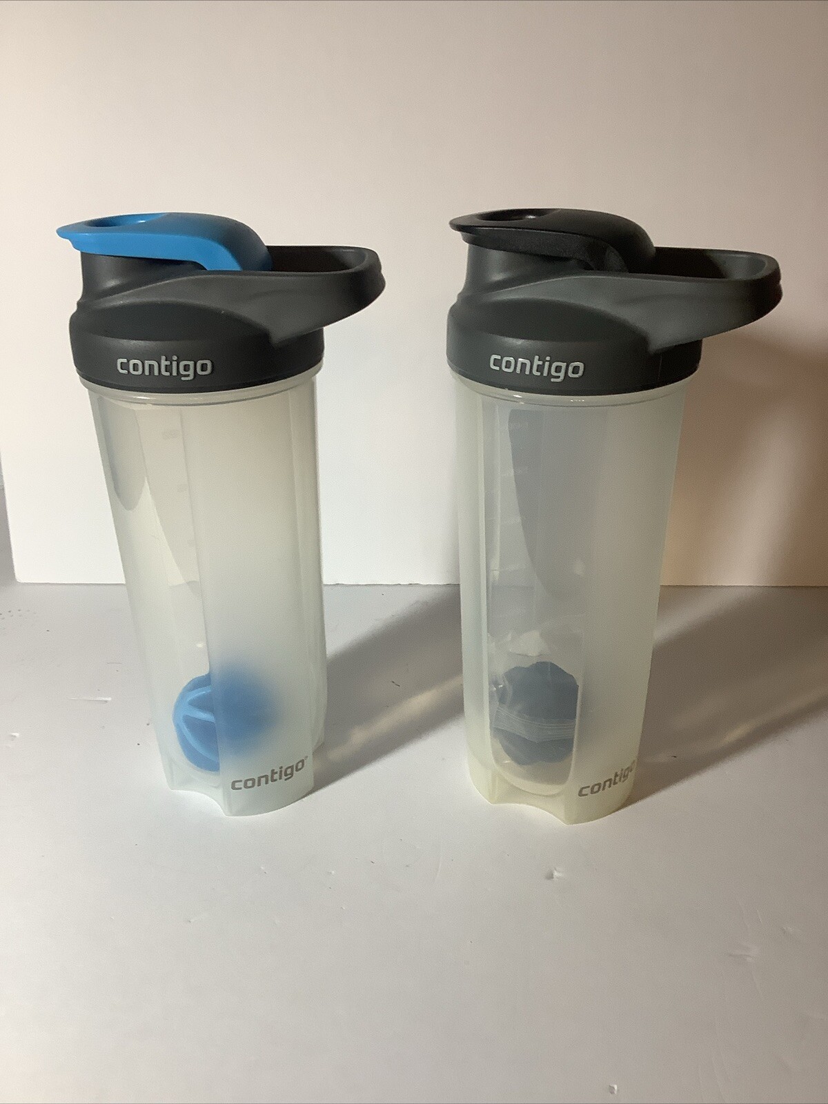 2 Contigo 24oz Shake and Go Fit Shaker Bottles Pink Blue And Black | eBay