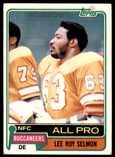 1981 TOPPS LEE ROY SELMON. TAMPA BAY BUCCANEERS #410 | eBay
