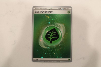 Basic Grass Energy 001 Scarlet & Violet 151 Cosmos Holo Pokémon TCG ...