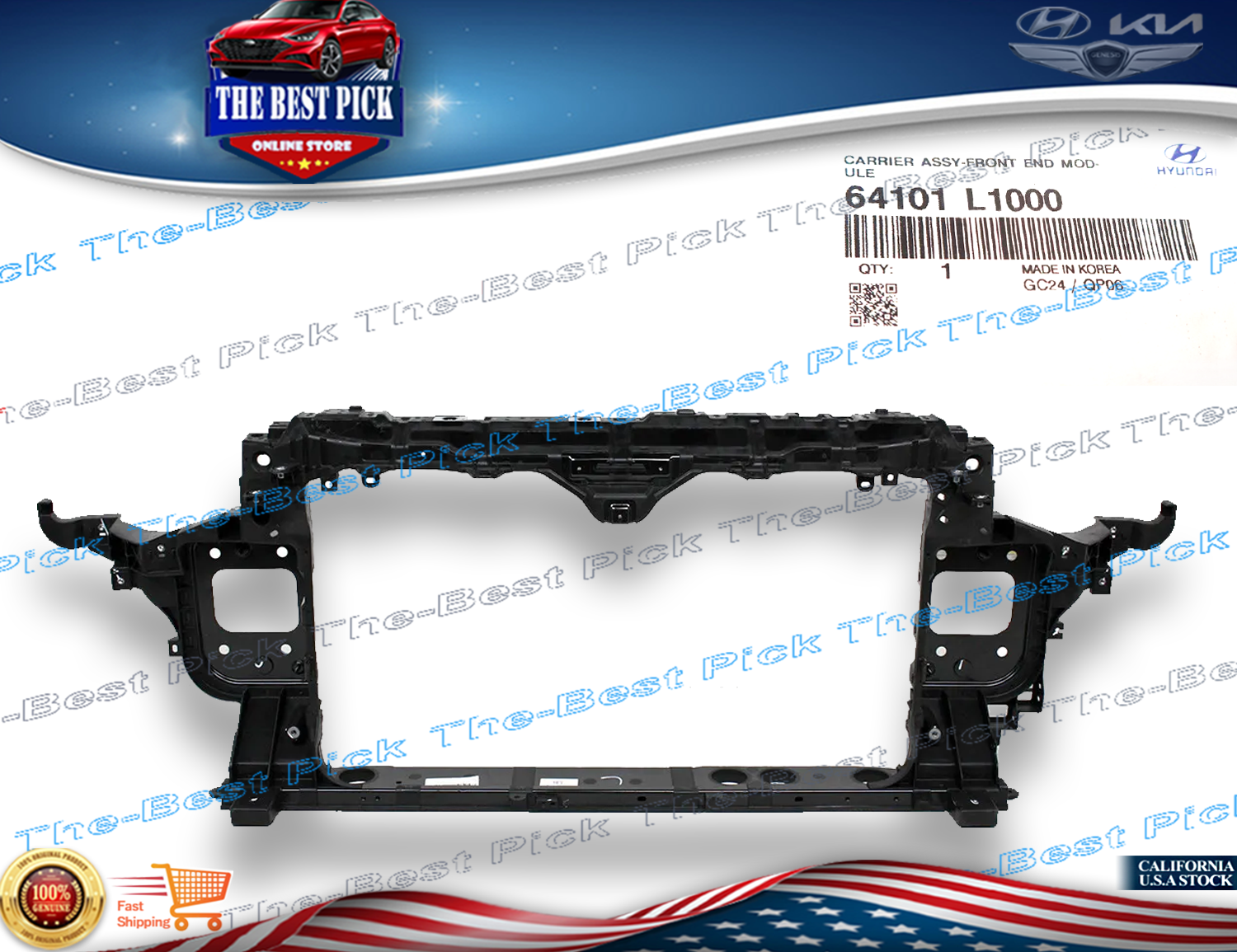 2020-2022 Hyundai Sonata L4 1.6L 2.0L 2.5L ⭐GENUINE⭐ Radiator Support ...