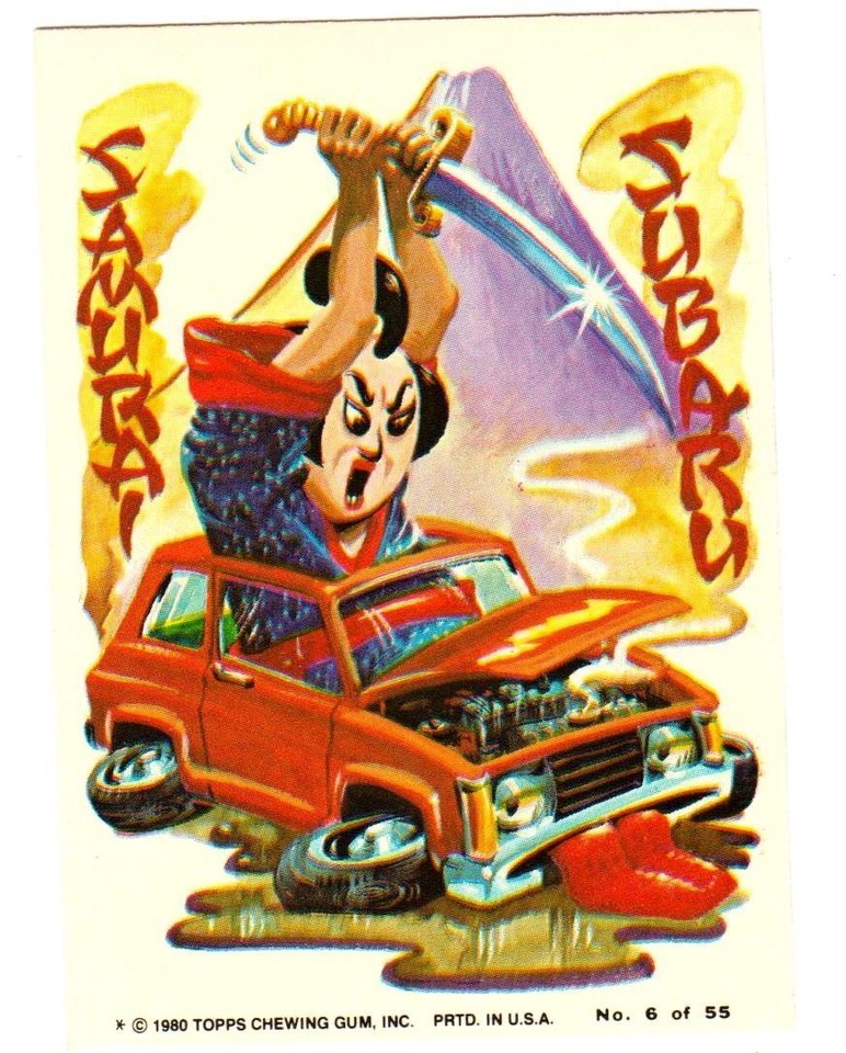 1980 Topps Weird Wheels "COMPLETE YOUR SET" -PICK-A-SINGLE- Sticker ...