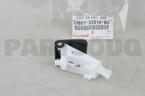 5360152010B3 Genuine Toyota LEVER SUB-ASSY, HOOD LOCK CONTROL 53601 ...