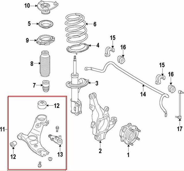 GENUINE 54500N9000 Front Lower Control Arm Left Side for HYUNDAI Tucson ...