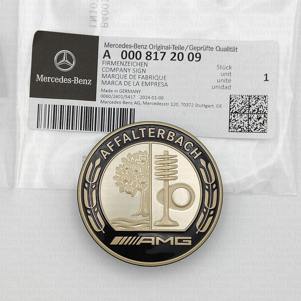 Genuine Mercedes-AMG Affalterbach 463A Gold Engine Hood Emblem Badge ...