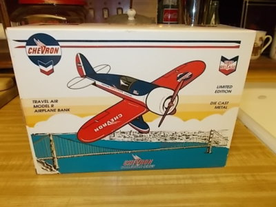 Chevron Travel Air Model R Airplane Bank First Release Limited Edition ...