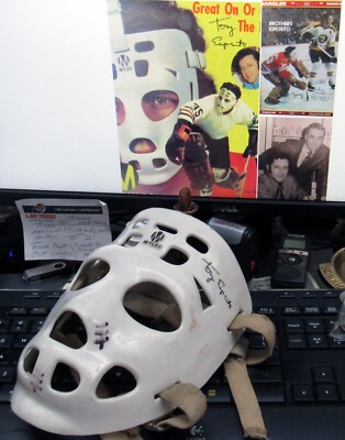 Blackhawks TONY ESPOSITO Signed Auto Goalie Mask Early | eBay