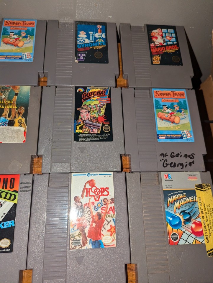 UNTESTED** Nintendo NES Lot | 13 Games | Super Mario Bros Gyromite Etc ...