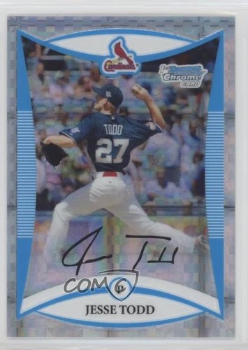 2008 Bowman Draft Prospects Chrome X-Fractor /199 Jess Todd Jesse Todd ...