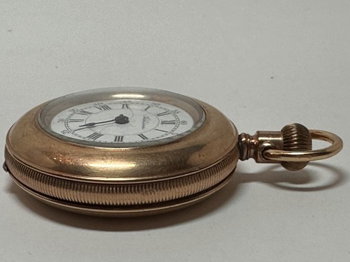 Antique Vintage ADDISON Pocket Watch In Box | Four Leaf Clover Engraved ...