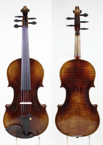 5 Strings Violin violino!Copy Stradivari 1715 Model! Antiqued oil ...