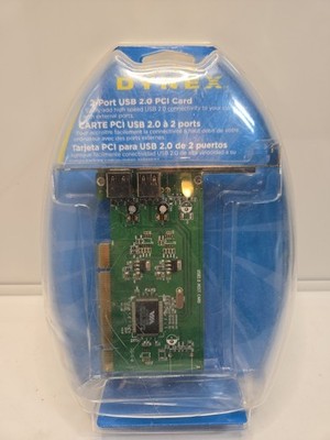 Dynex Model DX-2P2C 2-Port USB 2.0 PCI Card New | eBay