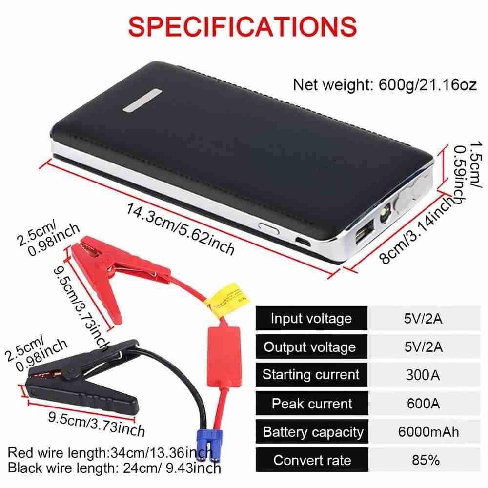 Start PowerBank Booster Pack Car Starter Jump Starter Car Emergency ...