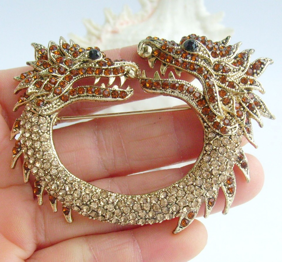 Unique Austrian Crystal Chinese Dragon Keychain Pendant 05007 | eBay