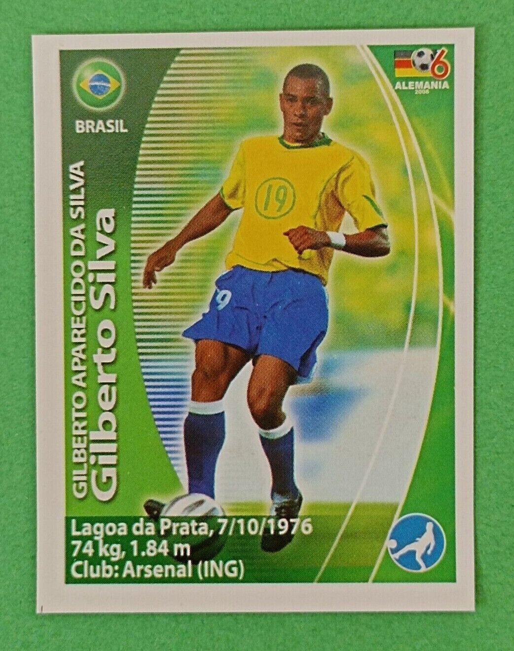 2006 Navarrete Germany World Cup FIFA Action #337 GILBERTO SILVA Brazil ...