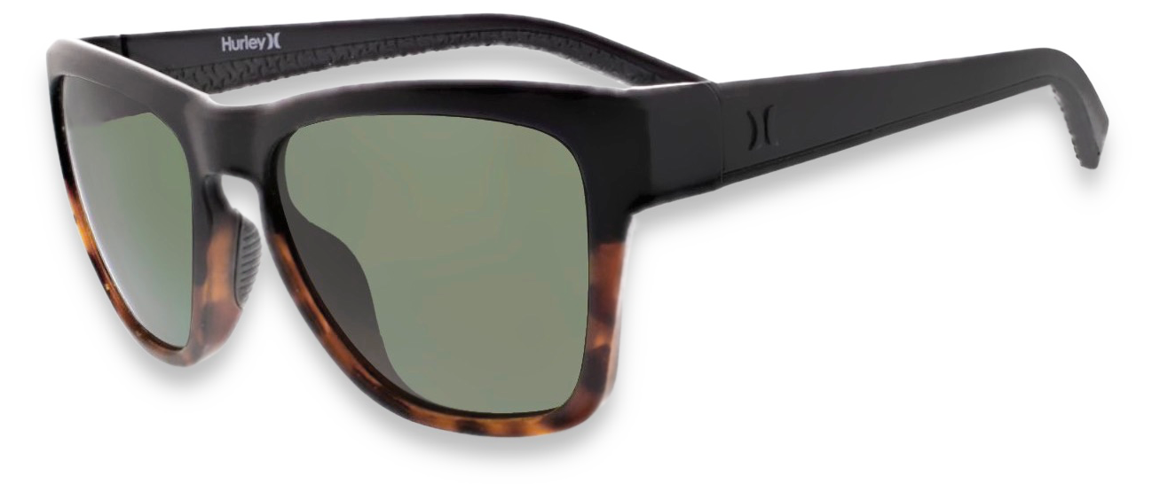 Hurley Swell Polarized Sunglasses Matte Black / Tortoise - #44763-SUN1 ...