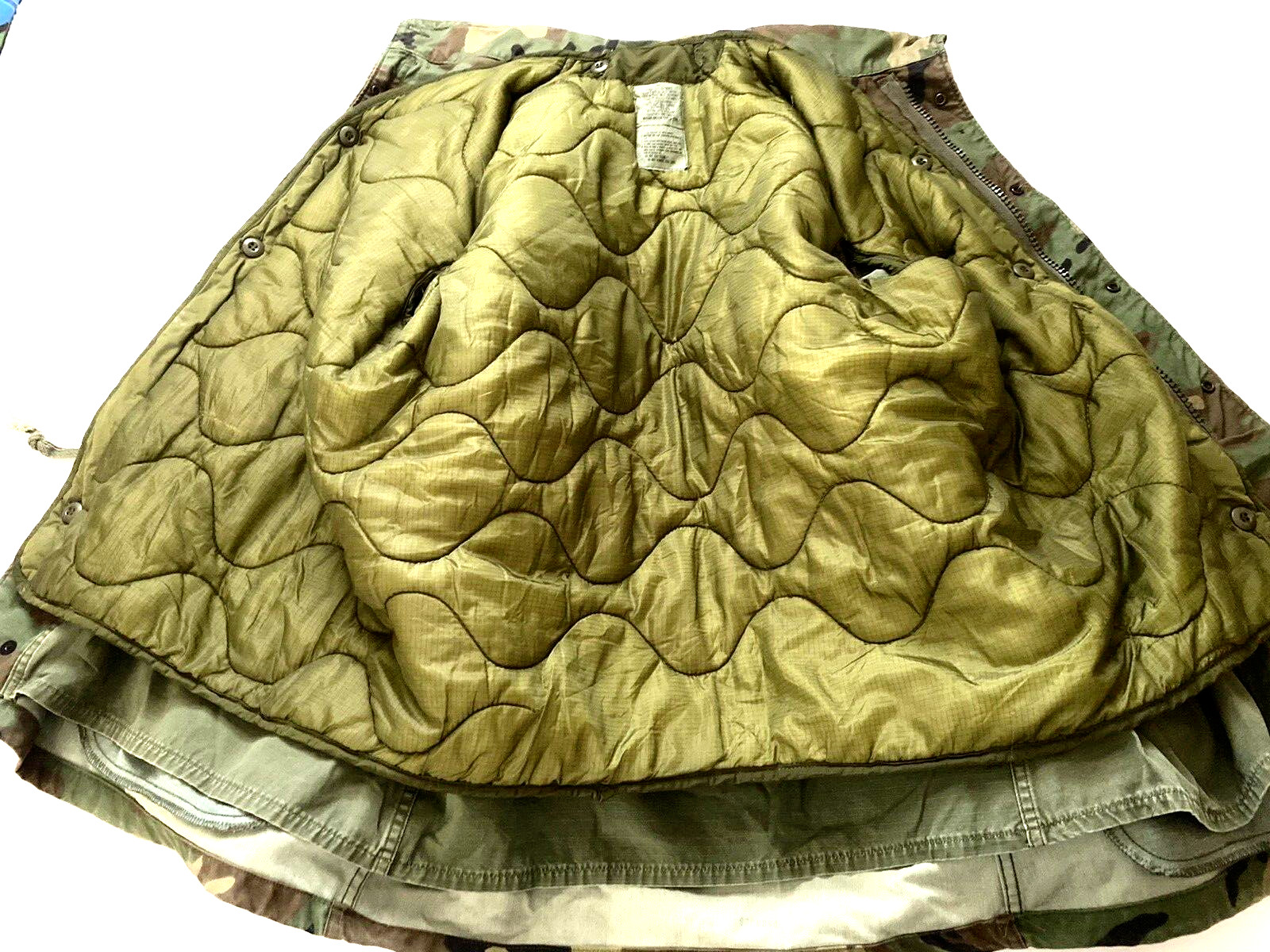 US Military Army Cold Weather Field Jacket Camo Woodl… - Gem