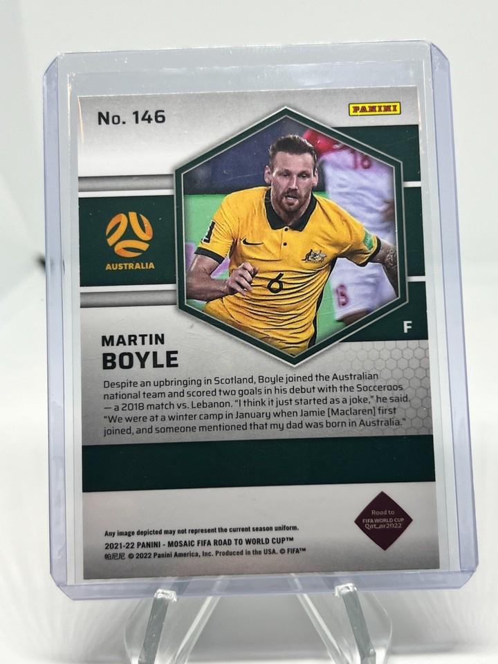 2021-22 Mosaic Road to the World Cup FIFA Base #146 Martin Boyle ...