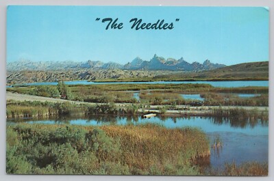 Postcard The Needles Rock Formation seen from US 66 South of Needles ...