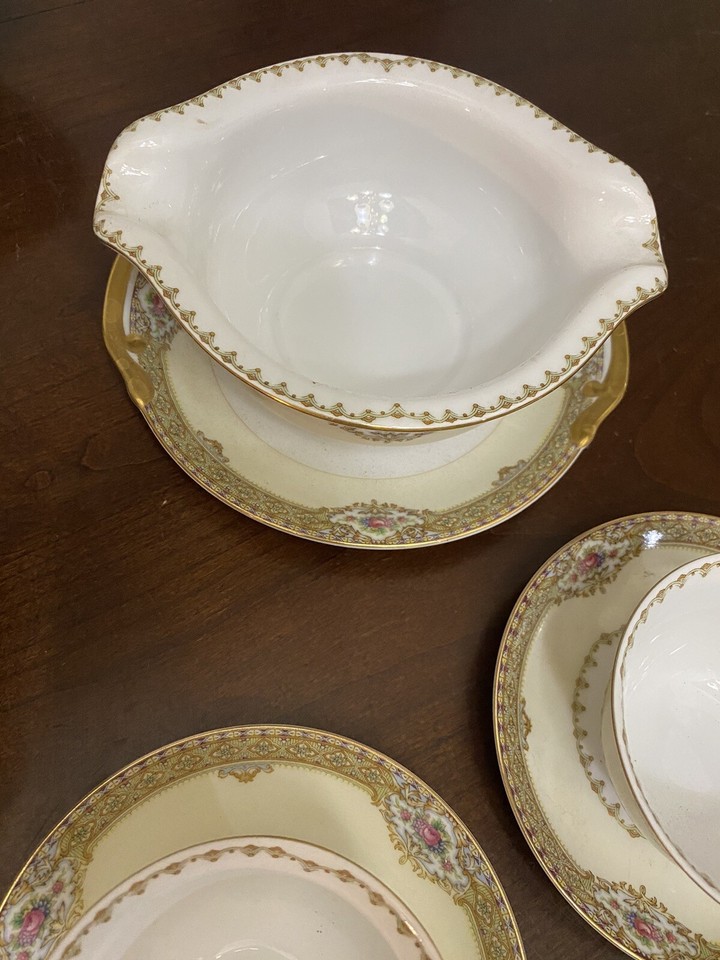 Vintage 84-Piece Set of MEITO CHINA Annette Pattern Hand Painted in ...