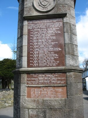 Photo 6x4 List of the fallen of the Llanfechell area in Two World Wars ...