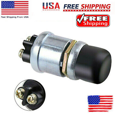 12V Waterproof Switch Push Button Horn Engine Start Starter For Car ...