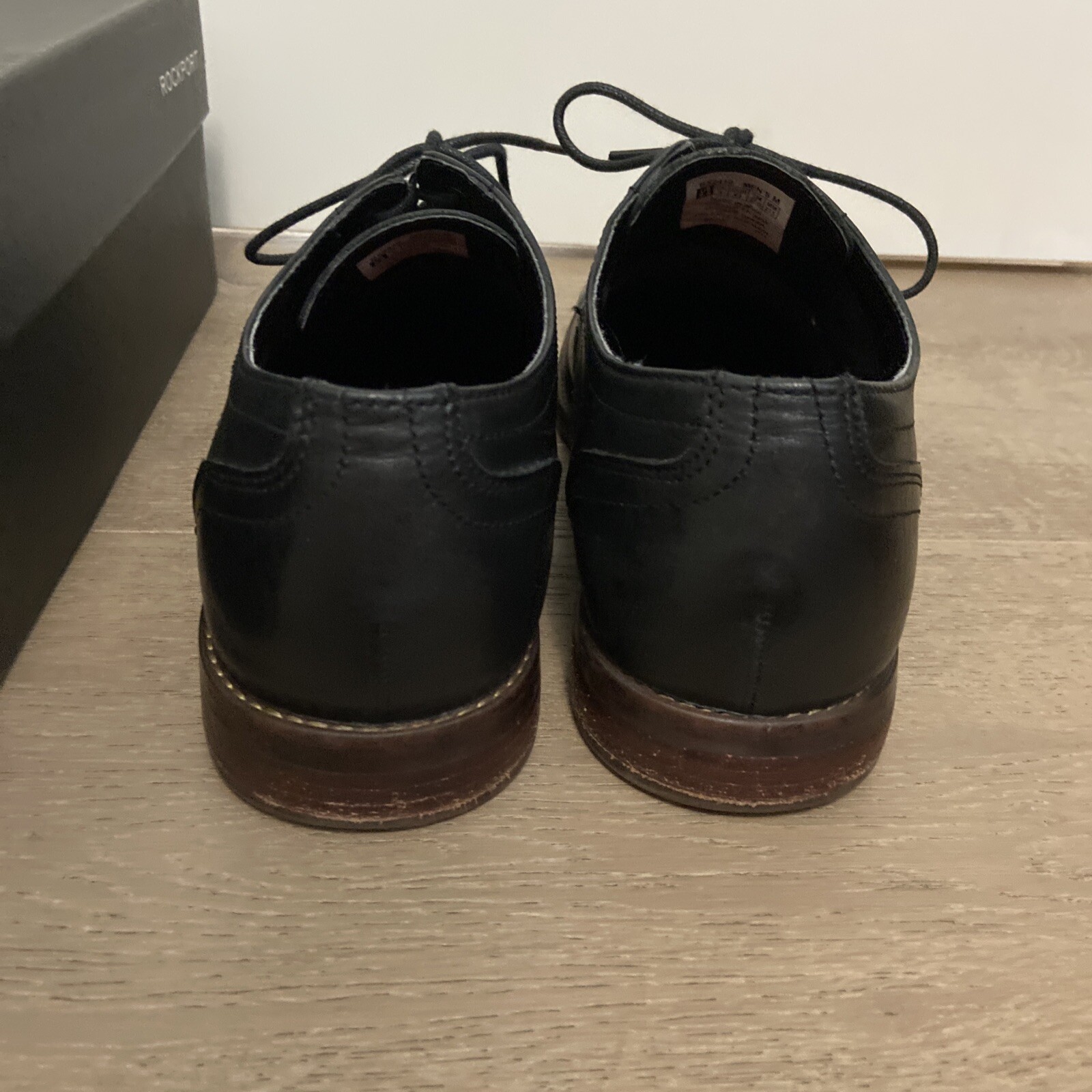 Rockport SP Plain Toe BX2410 Dress Shoes Men's Size 7.5M Black for sale ...