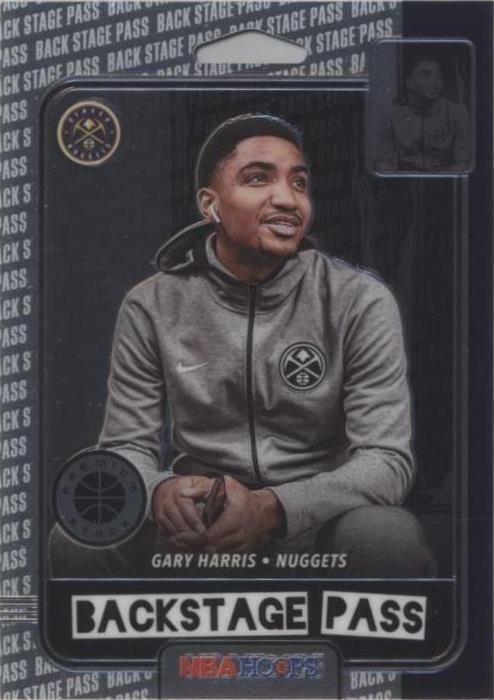 2019-20 Panini NBA Hoops Premium Stock - Back Stage Pass Gary Harris ...