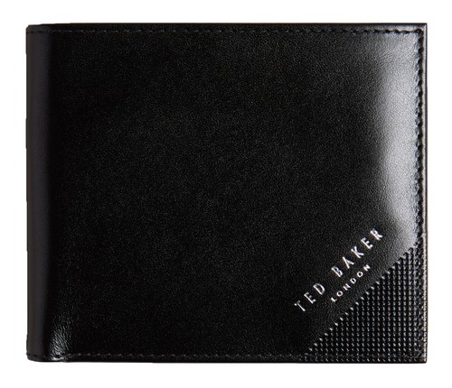 Ted Baker porte-monnaie PRUGS Leather Bifold Coin Wallet Black | eBay