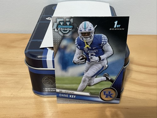 2023 1st Bowman Chrome U Dane Key 80 Kentucky Wildcats Football Card 1E ...