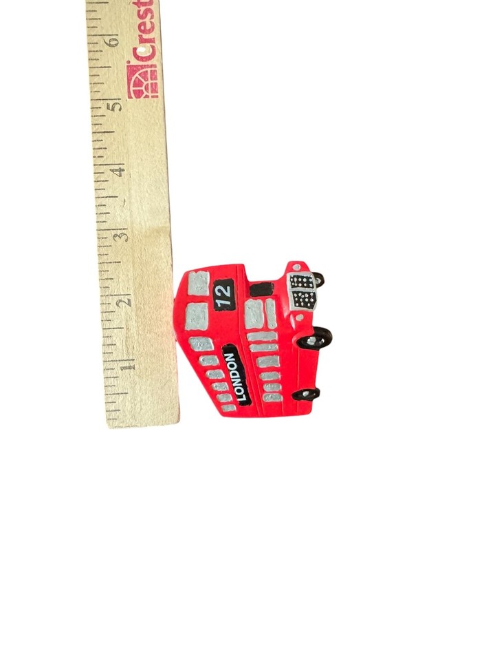 Vintage London Double Decker Bus Magnet Red Route 12 UK Souvenir ...