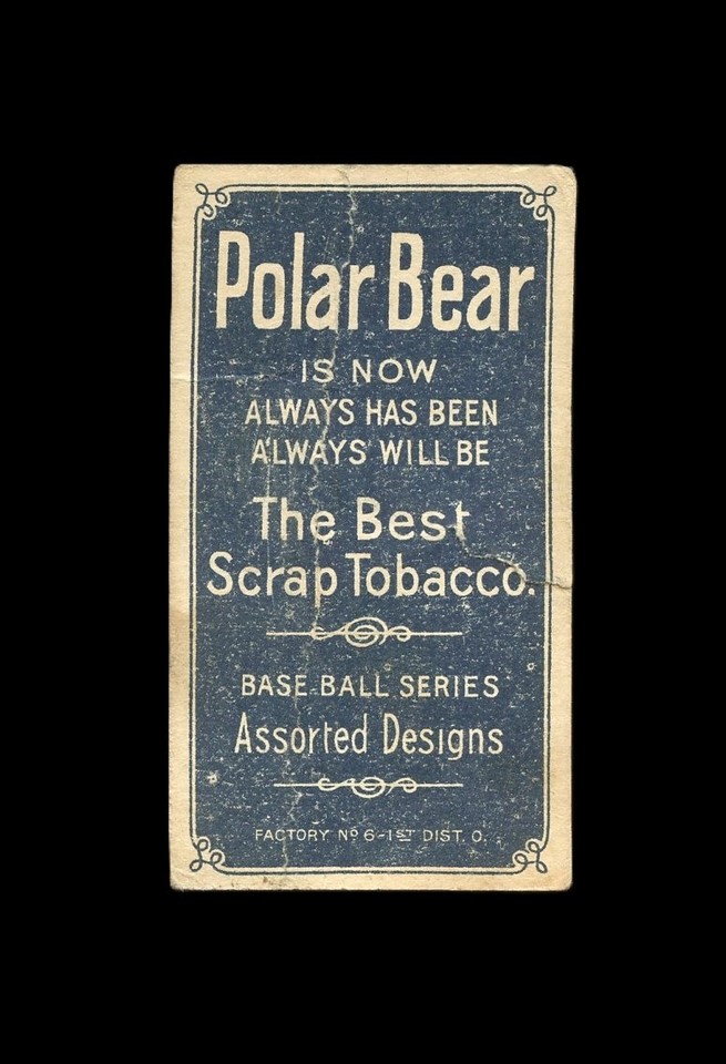 1909-11 T206 Polar Bear Set-Break Barney Pelty LOW GRADE (crease ...
