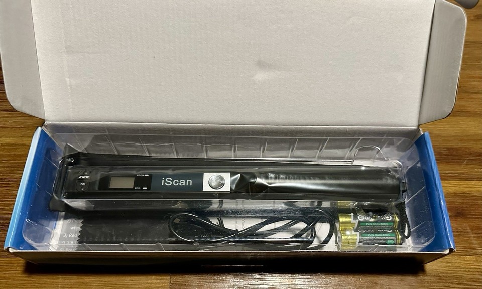 NEW In Box - iScan Portable Wand Compact Document Scanner 900DPI JPEG ...